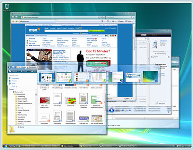 Windows Flip 及 Windows Flip 3D