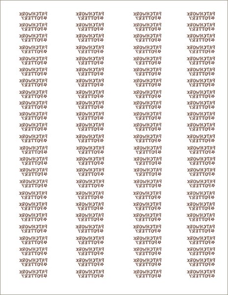 PatchworkPottery: Fabric Labels Tutorial