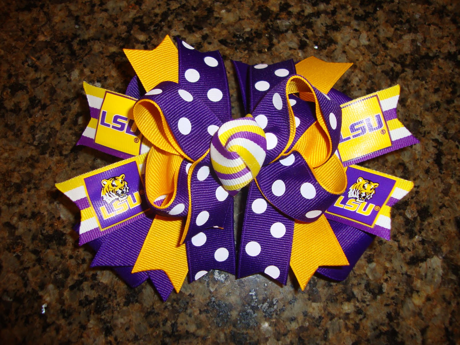 Bow Girl!: LSU layered boutique bow