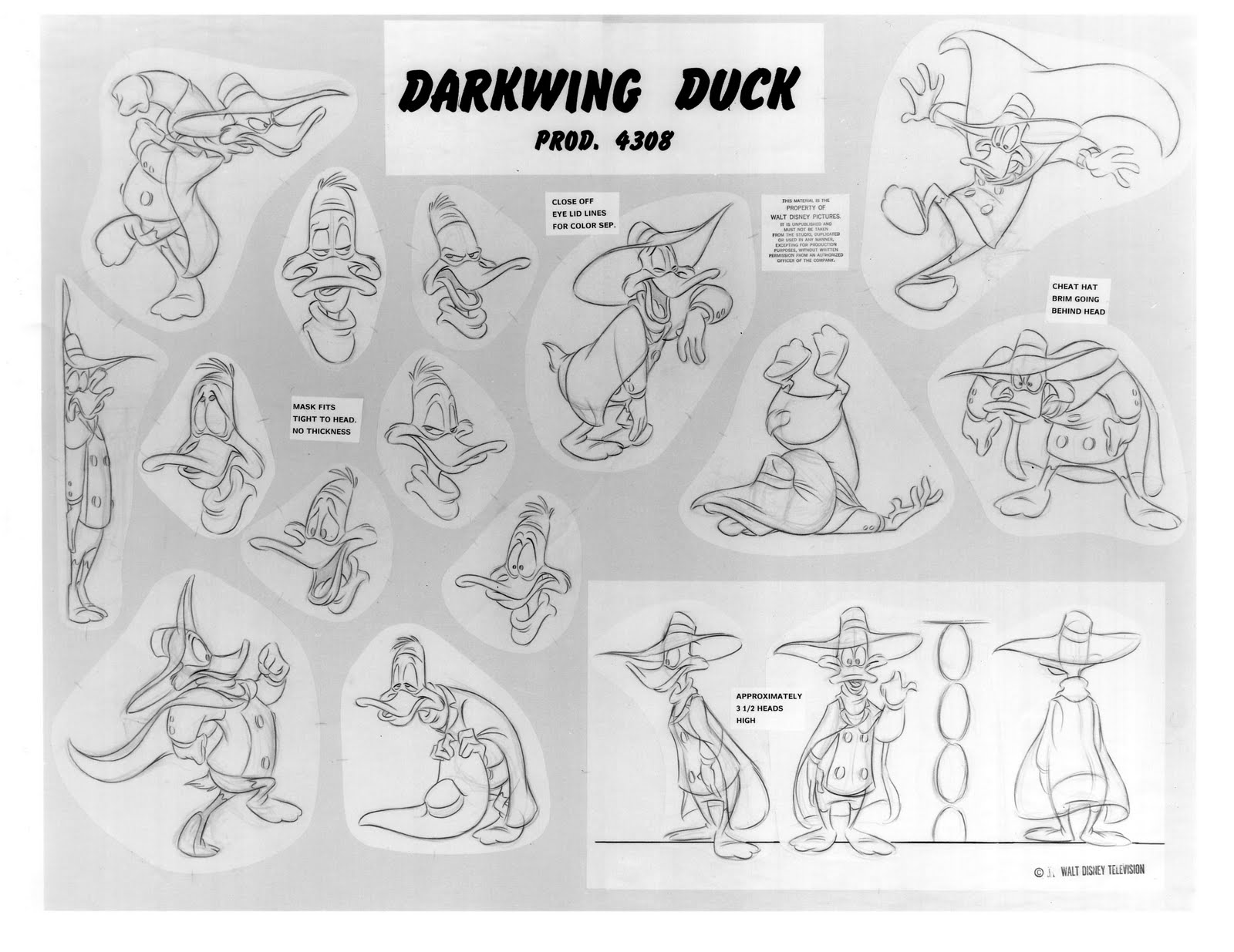 Disney Character Design Sheets