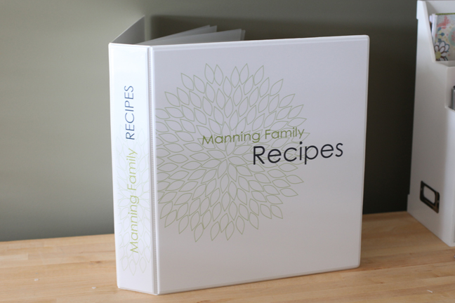 Sharon Manning Photography: Recipe Folder