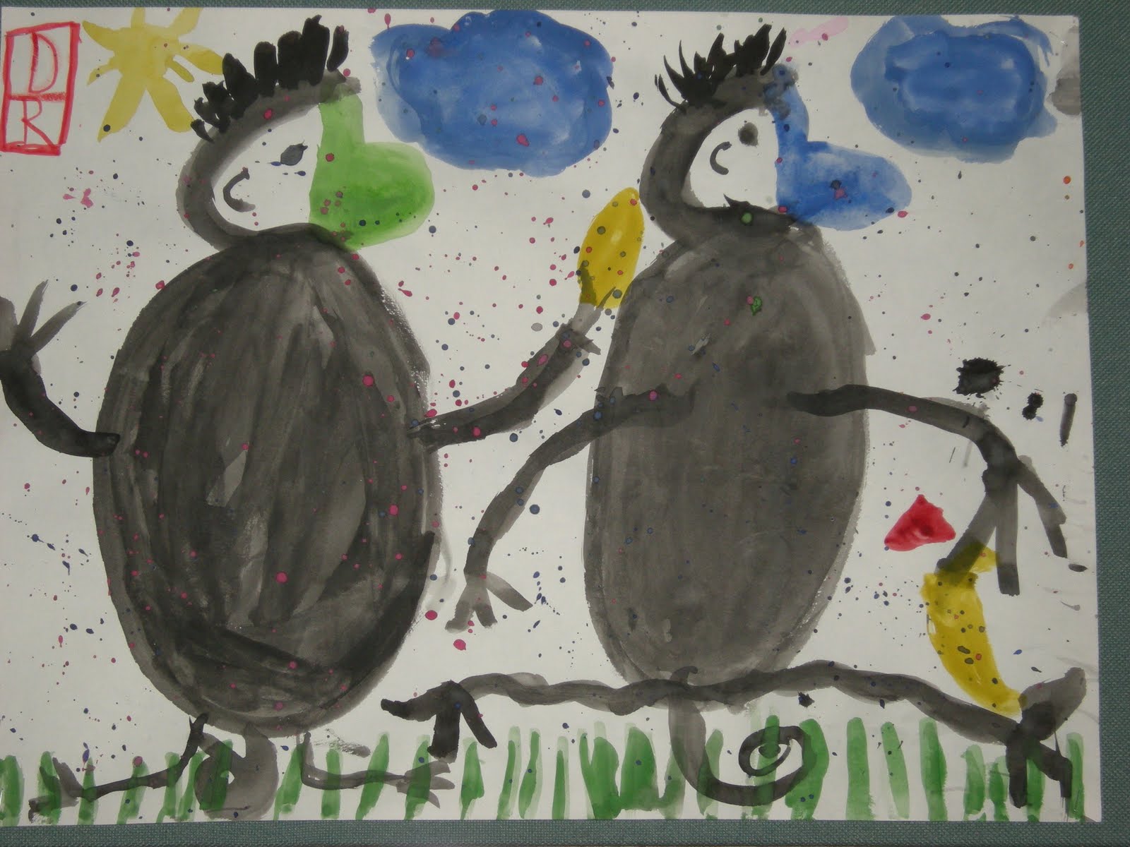 WHAT'S HAPPENING IN THE ART ROOM??: 2nd Grade - Wang Yani Monkeys