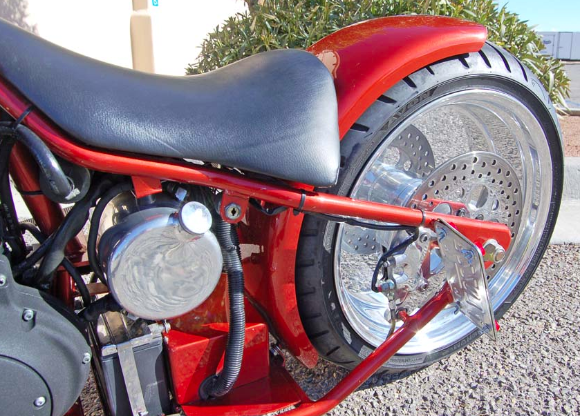 DC RIDERS: Ricky Esparza’s Sun Burst Orange Buell Chopper