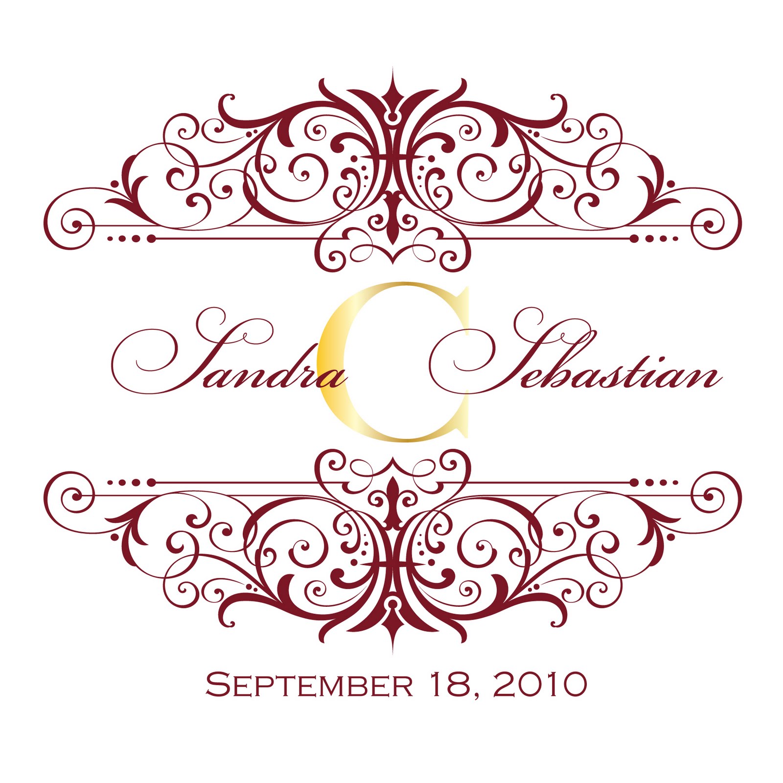 Double Trouble Designs: Wedding Monograms for Sandra