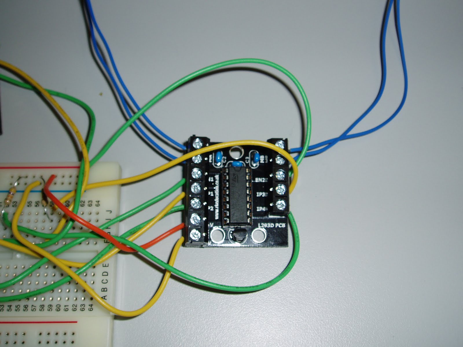 Line Following Chassis: Photos of the motor board