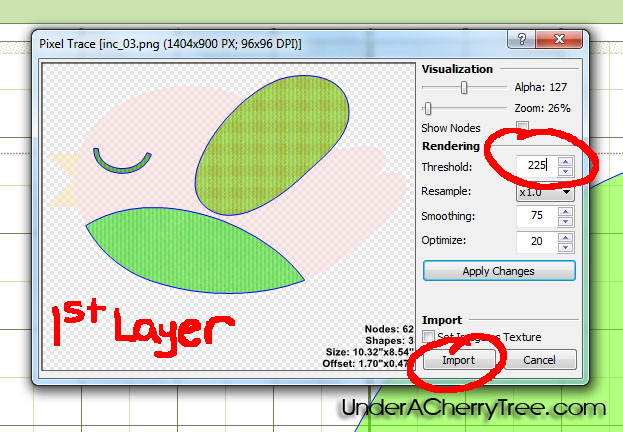 Under A Cherry Tree: LD-MTC Beginner Series: How to use Pixel Trace in MTC