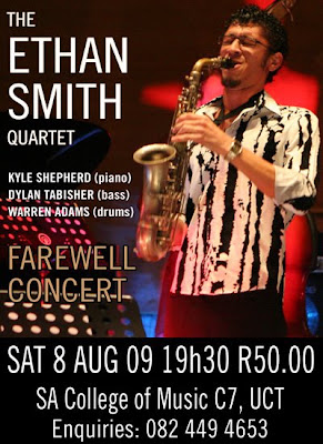 Ethan Smith Quartet Farewell Jazz Concert ~ Cape Town Natural