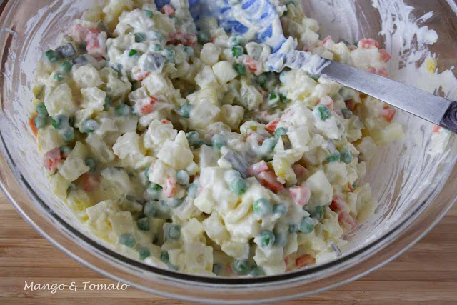 Mango & Tomato: Russian Potato Salad