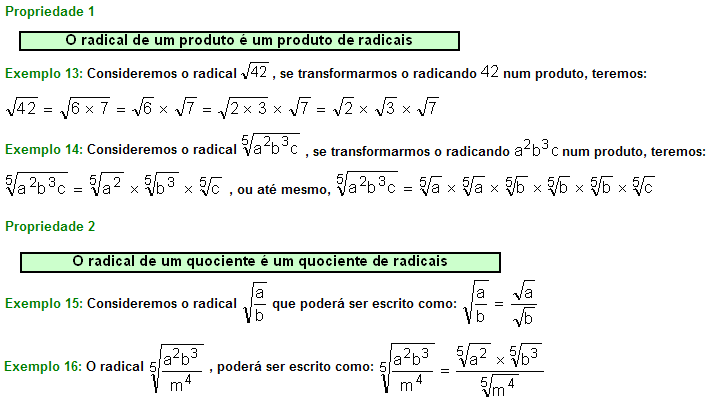 Ensino de Matemática : Radicais