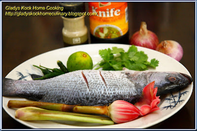 Easy Asian Food Recipes: Nyonya Style Steamed Fish Recipe | Easy Asian ...