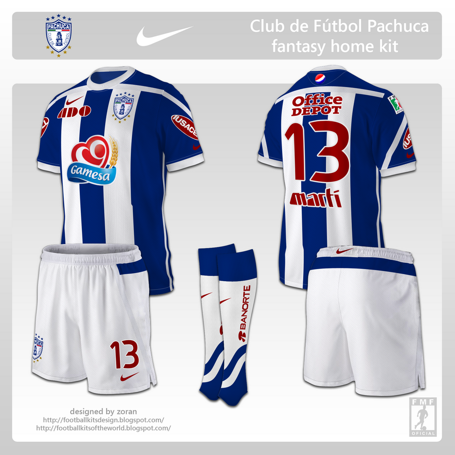 football kits design: C.F. Pachuca fantasy kits