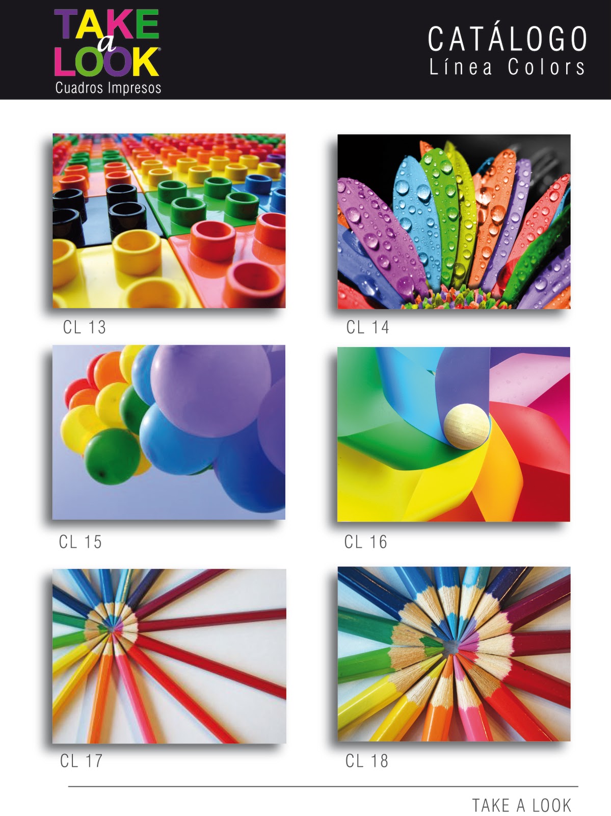 TAKE A LOOK CUADROS IMPRESOS: LINEA COLORS