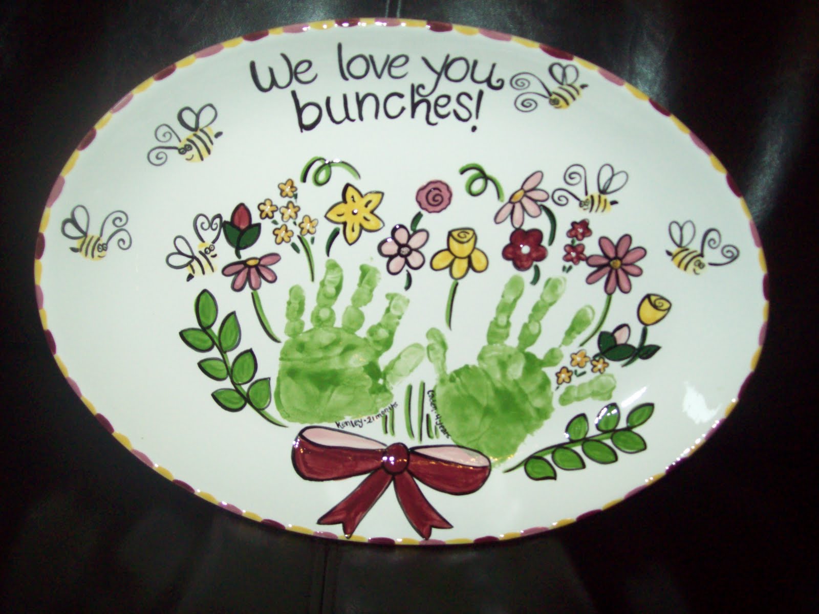 Platterpus Designs: Handprint plates