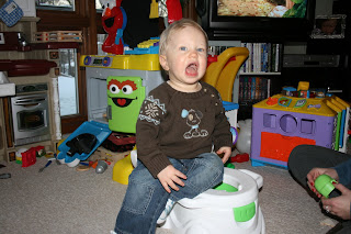 Connor baby: Connor goes peepee...on the... BIG BOY POTTY!