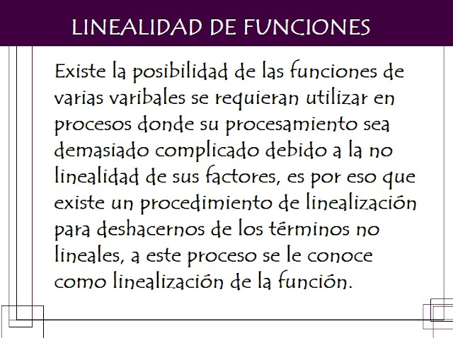 MATE III: LINEALIDAD