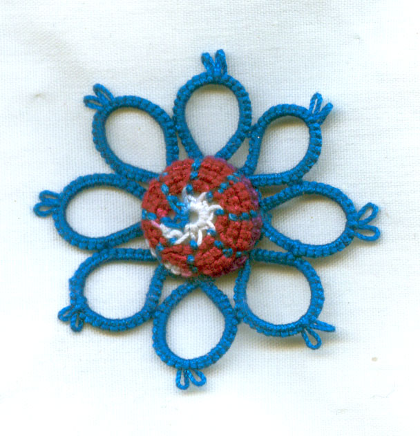 Tatting Treasures: Covered Button, Lace Embrace 2010