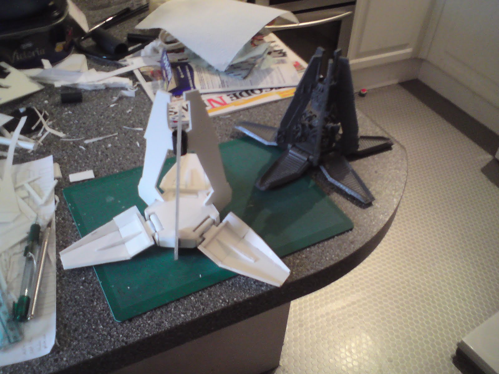 Matt's Workbench: Scratch Built Space Marine Dreadnought Drop pod WIP