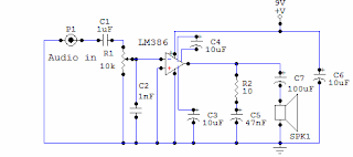 Audio Amplifier Circuit using 386 Schematic With explanation ...