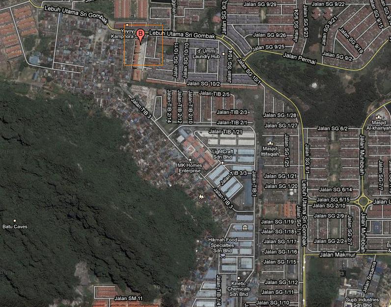 kuala lumpur: peta gombak