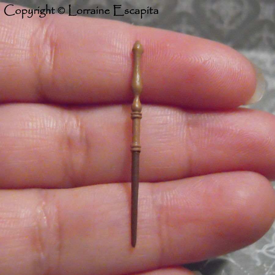 Dollhouse Mini's by Dfly Creations: Oak & Walnut Wand...