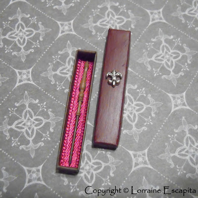 Dollhouse Mini's by Dfly Creations: Oak & Walnut Wand...