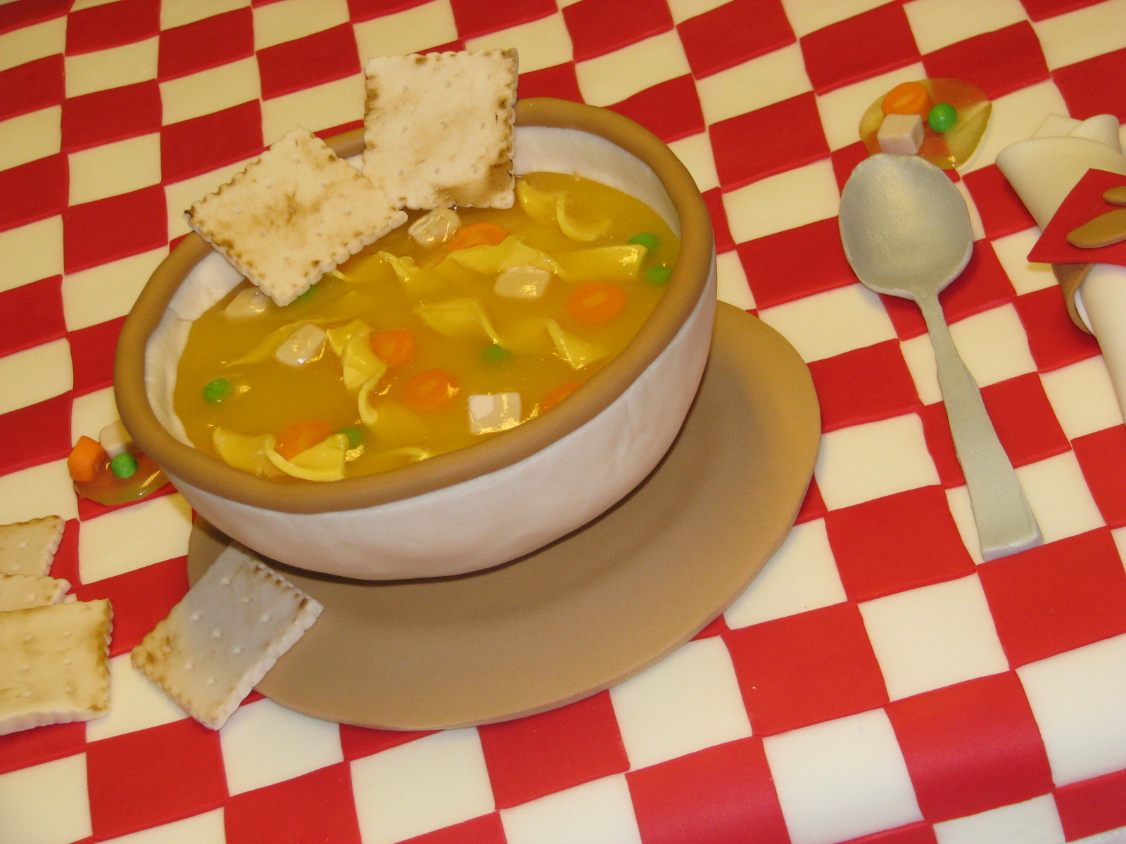 kdf CREATIONS: Chicken Noodle Soup Cake