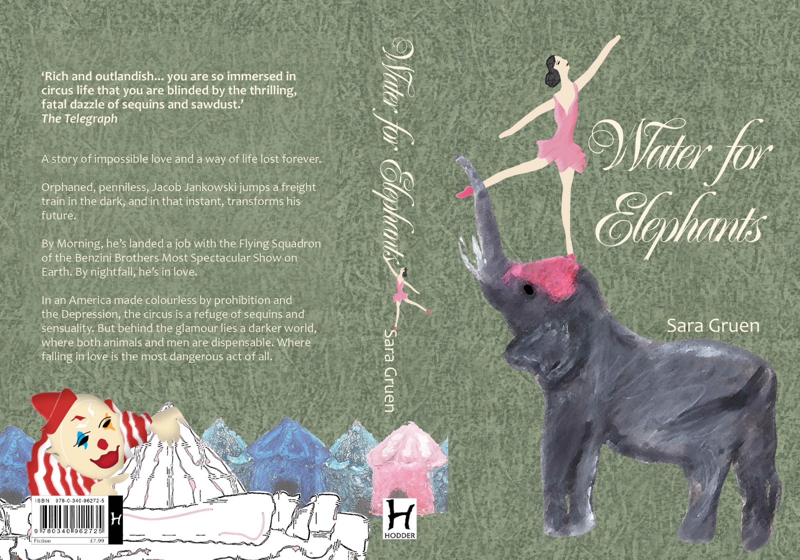 Digital Media Design: my thoughts: water for elephants final book cover