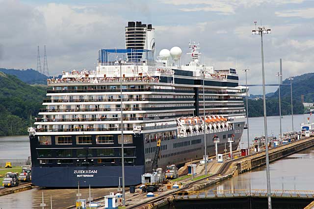 Ships in the Panama Canal: The Cruise Ship ms Zuiderdam