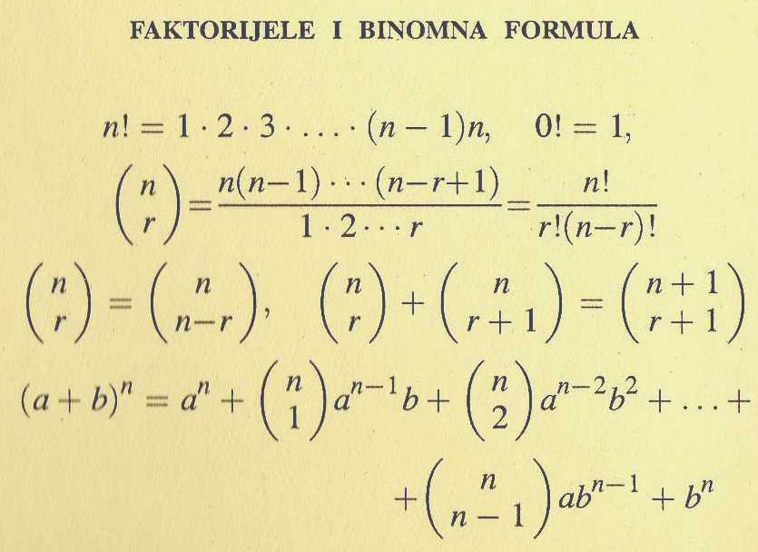 Matematičke formule: Derivacije