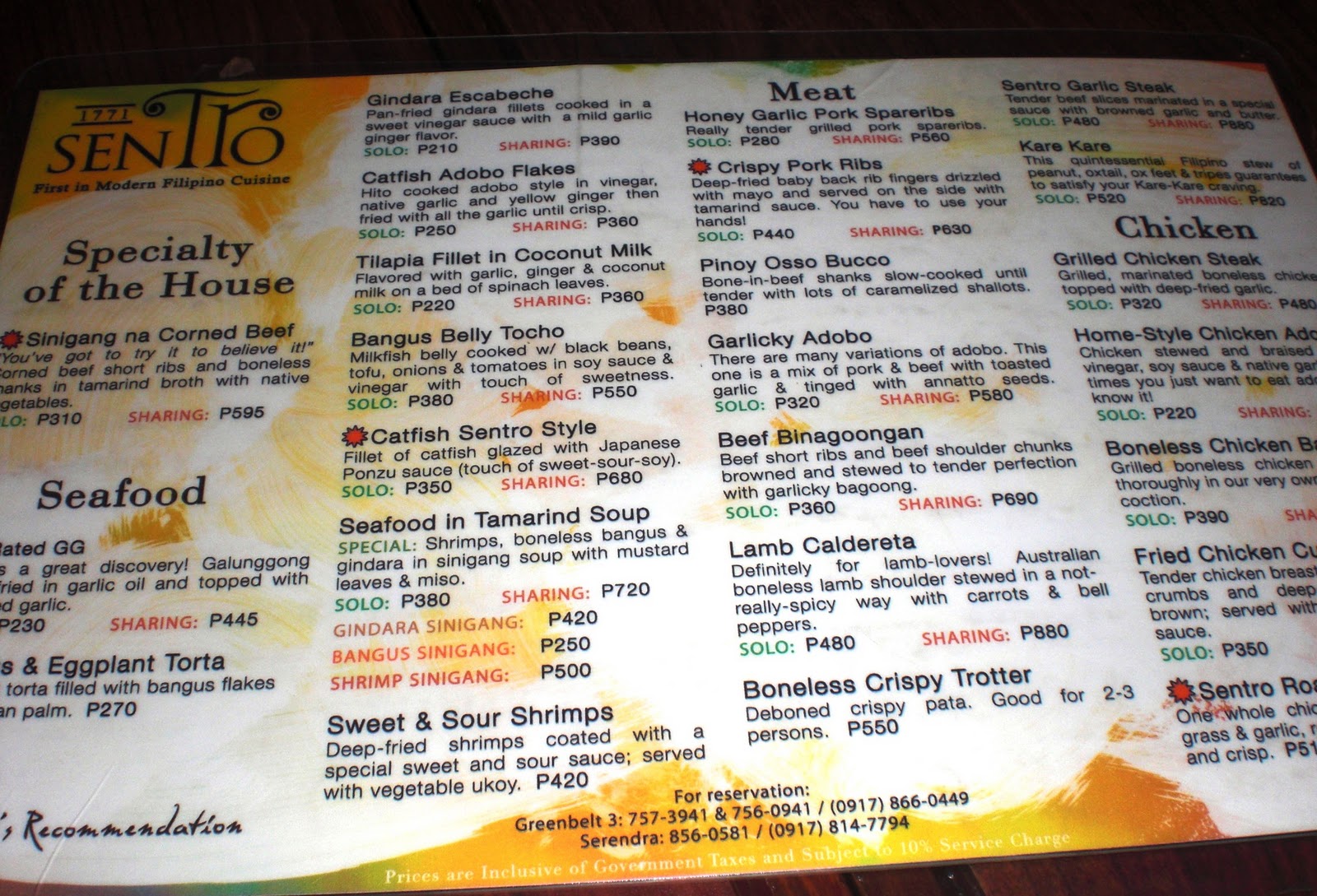 Love for Good Food: Sentro 1771