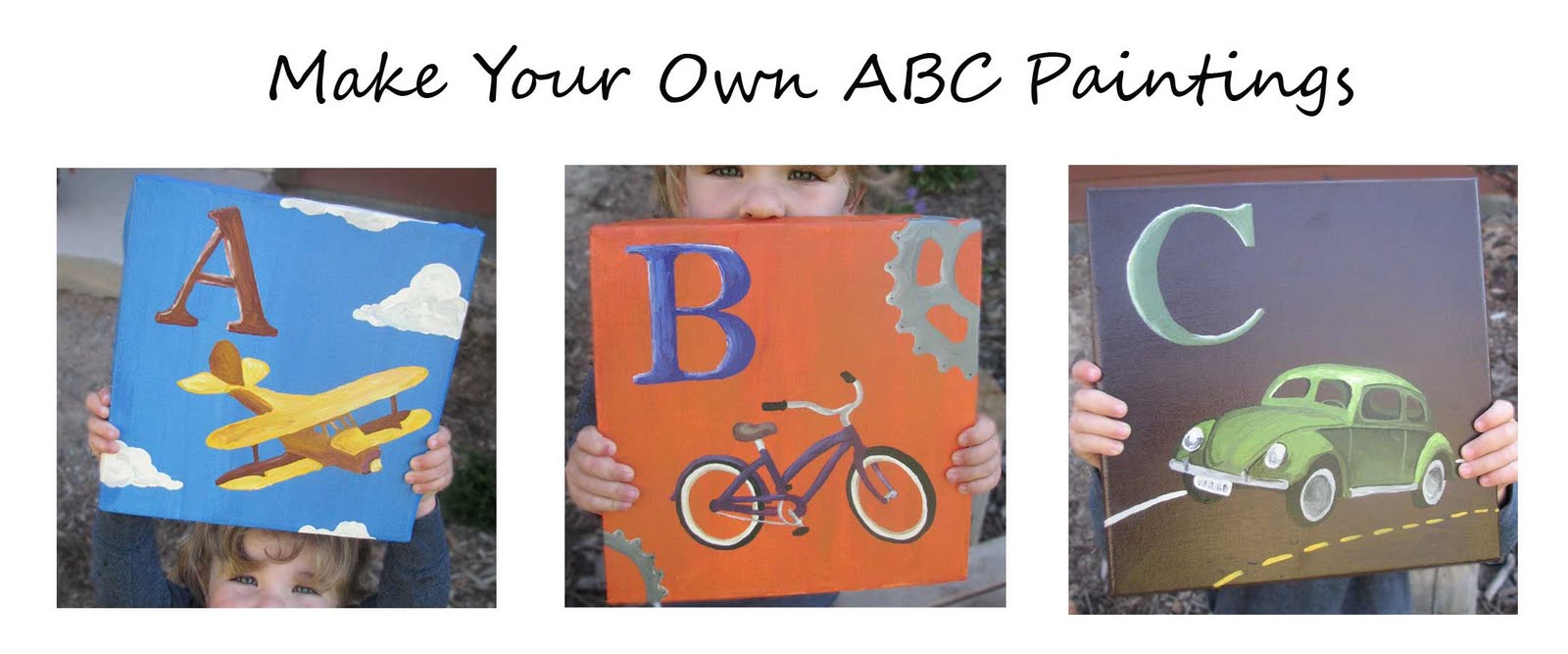 Red Currant Designs: Make Your Own ABC Paintings