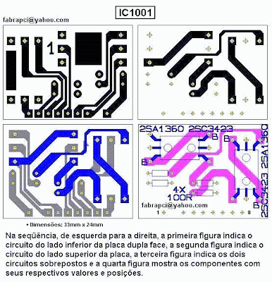 Servisom Eletrônica Audio e Video Informática: PLACA DE CIRCUITO DBS 1500 CICLOTRON E PLACAS IC ...