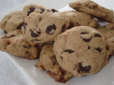 Kait's Plate: Chocolate Chip and Skor Bit Cookies