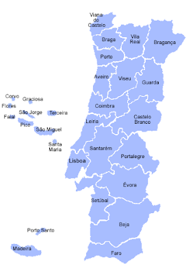 PORTUGAL É PORREIRO, PÁ!: Mapa de Portugal...