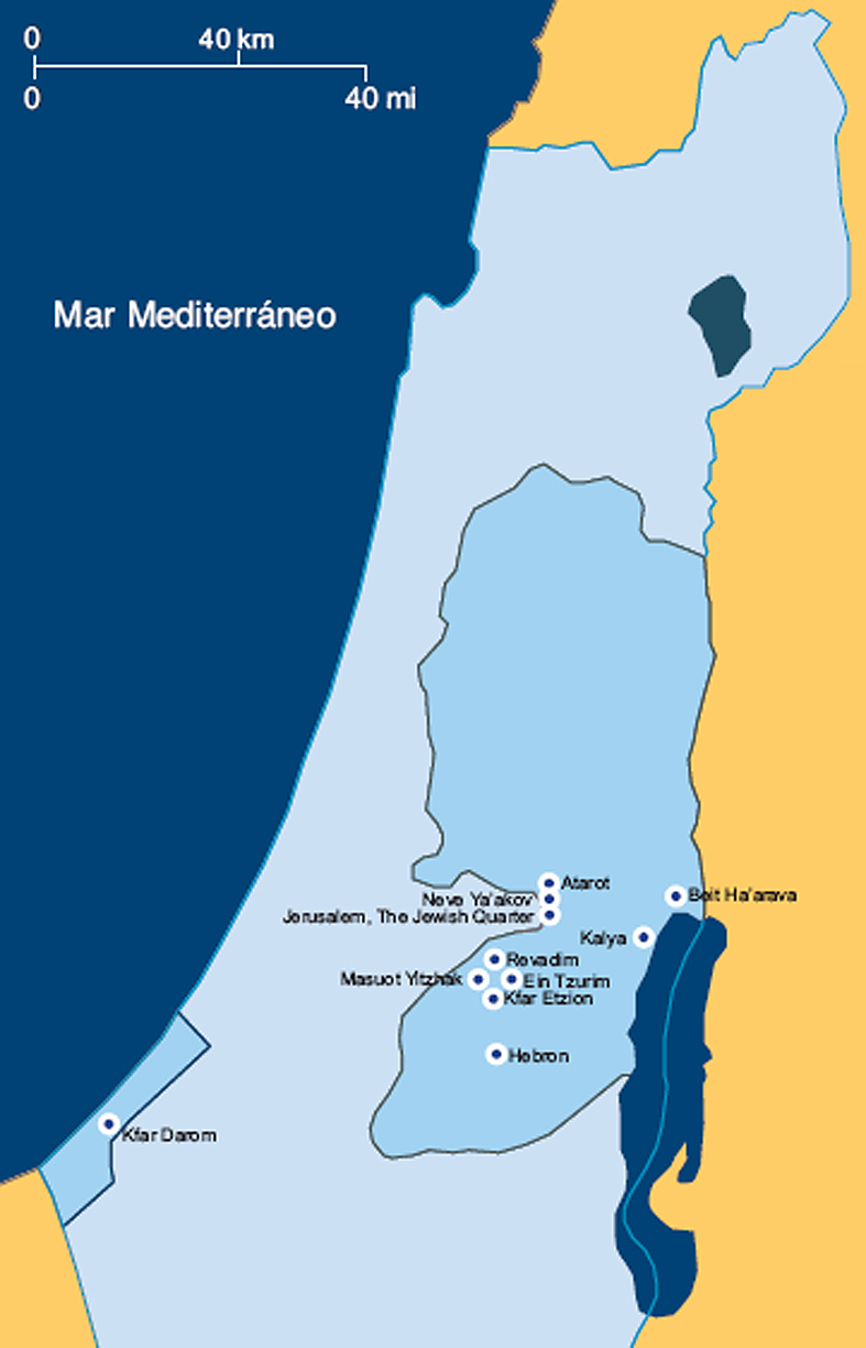 Conflicto Israel - Palestina: Fronteras del estado de Israel a lo largo ...