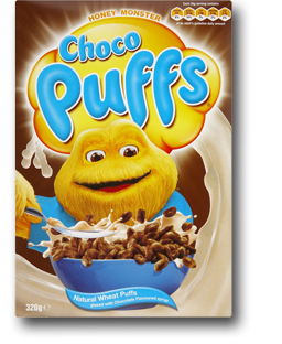 Madhouse Family Reviews: Honey Monster Choco Puffs Cereal