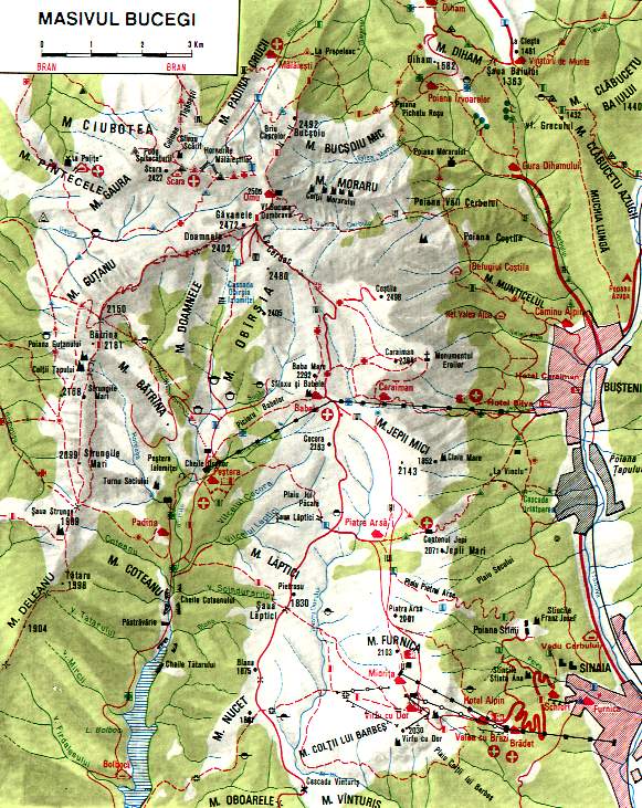 alomuntele: Trasee Turistice- Muntii Bucegi