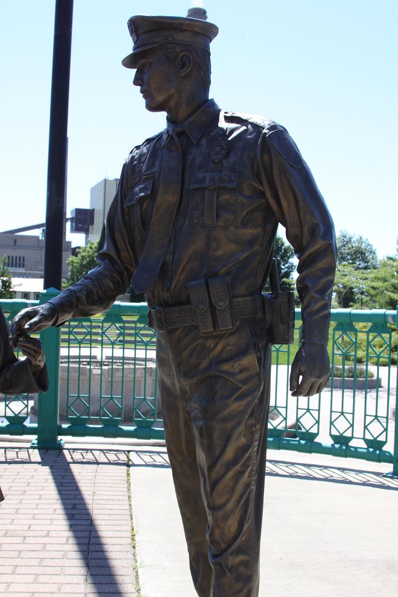 Michigan Exposures: Police and Fireman Statue