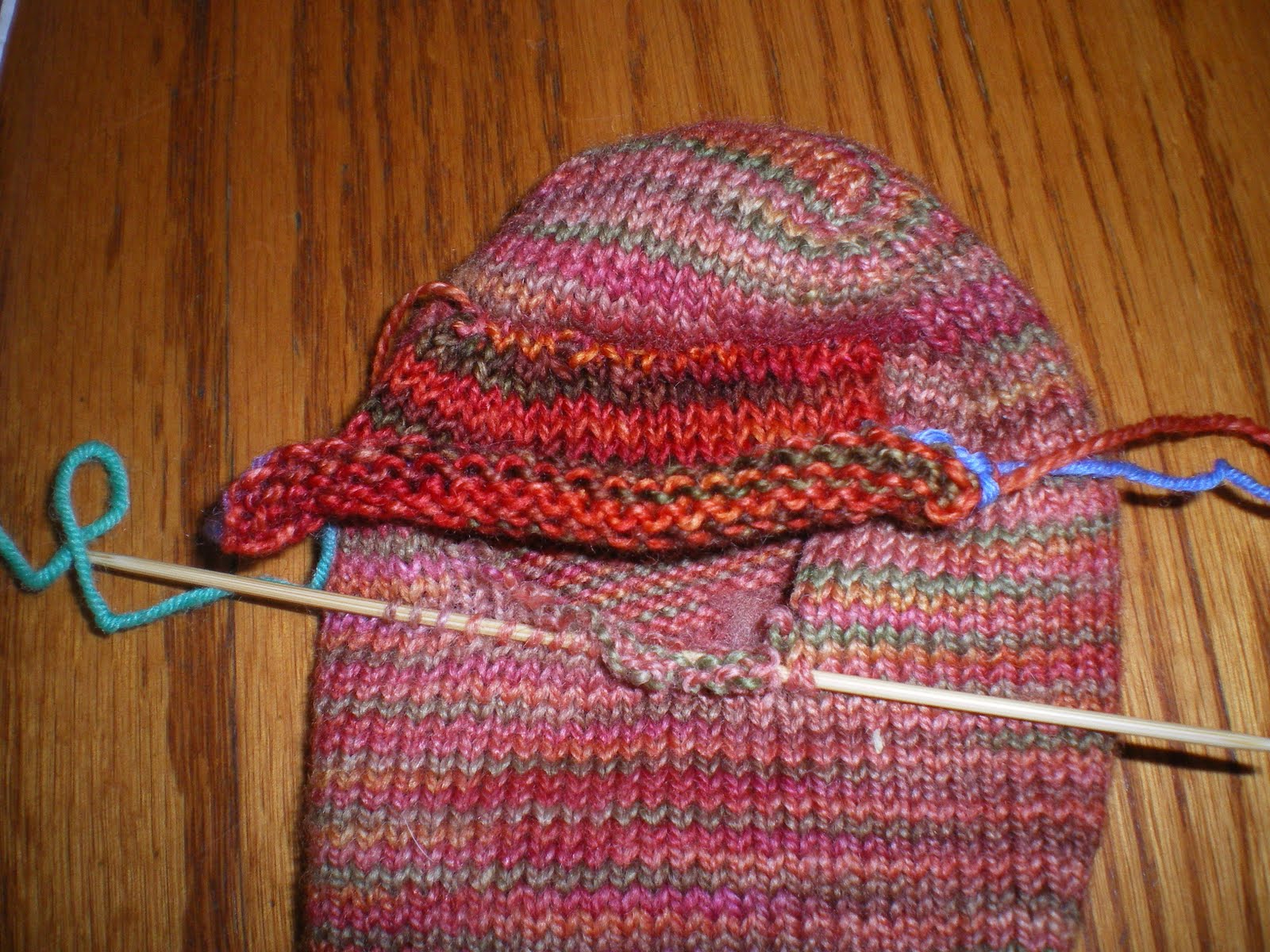 Knitting With Anne: Mending Knitted Socks With A Knitted Patch
