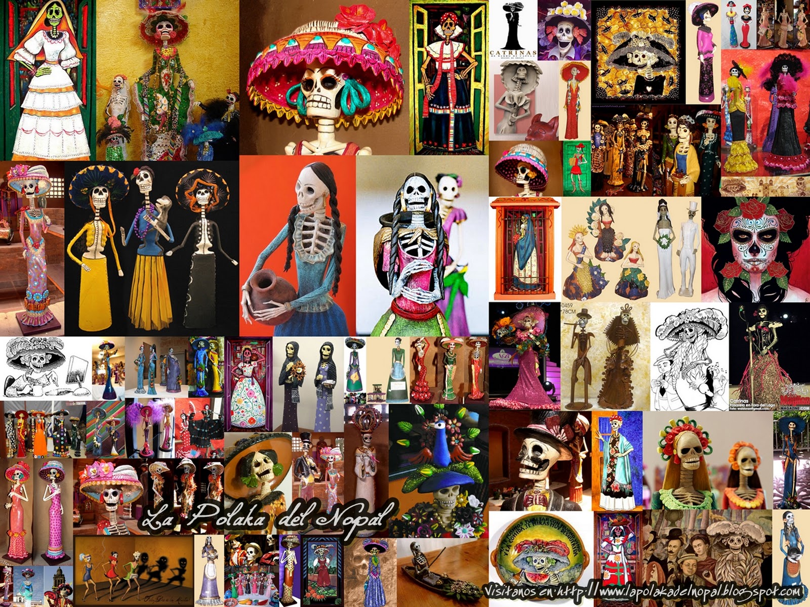 Catrinas, huesudas y pelonas ~ La Polaka del Nopal