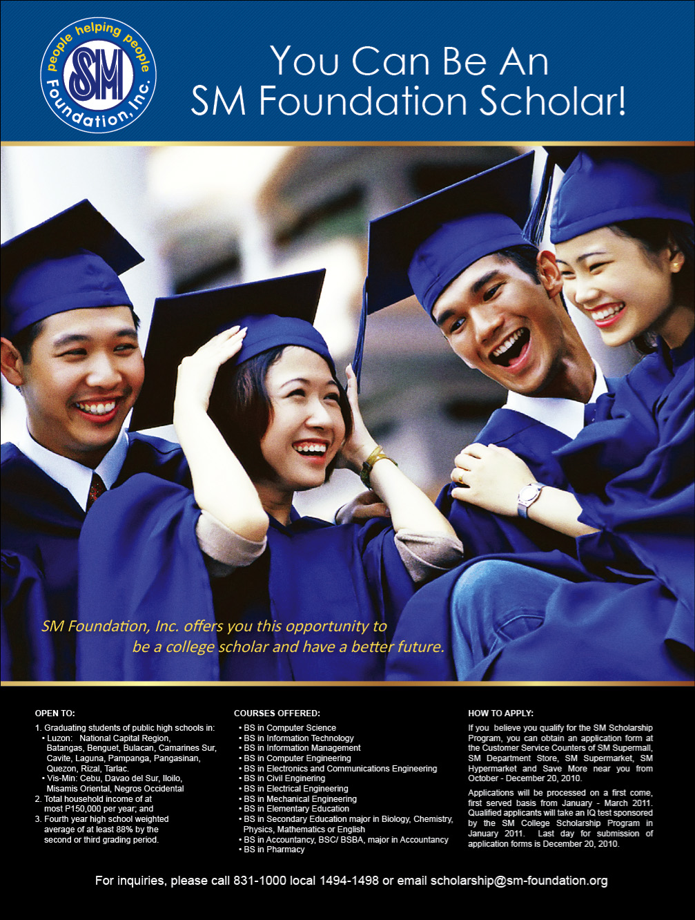 iLoveSMdavao: SM Foundation opens Scholarship