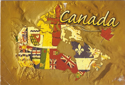 Postcard A La Carte: Canada - Country Map postcard