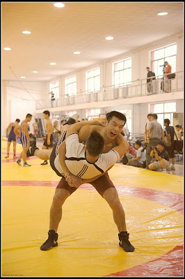 wrestling world: chinese wrestlers training