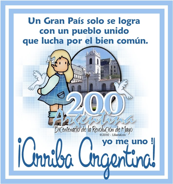 Liliana Lois Diseños: Tarjetas para saludar en el dia del bicentenario ...