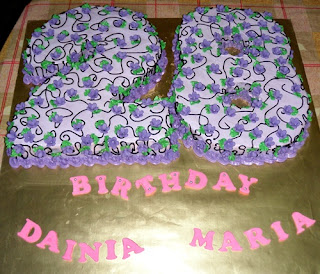 Welcome 2 :: 28th Birthday Cake - Purple Garden