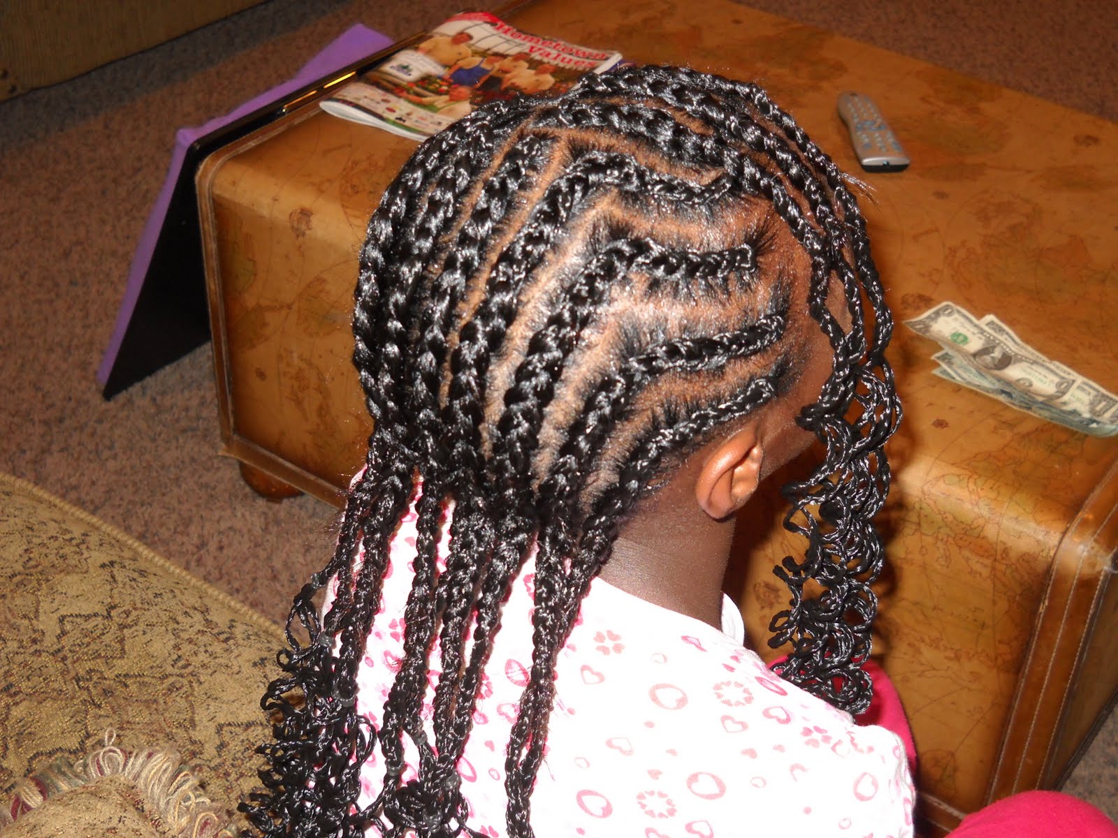 Cornrows Braids Extensions: Cute Curly Cornrows