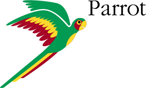 Kiwi's Angels: Parrot logos