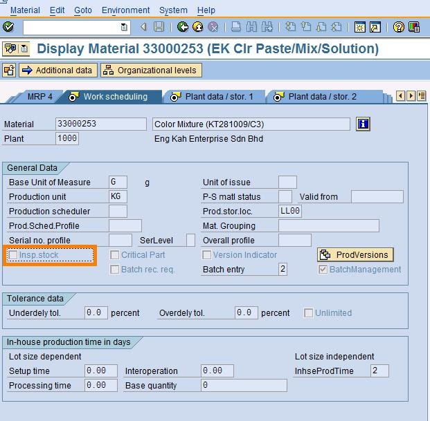 SAP Treasure Box: Post material to inspection stock