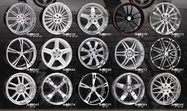 AUTOS DEPORTIVOS : TIPOS DE RINES