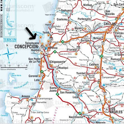 Concepcion Chile Mapa